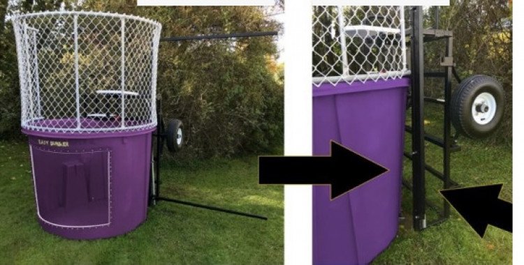 Dunk Tank Purple (Trailer Mounted) - Bashton's Party Rentals Clinton NC
